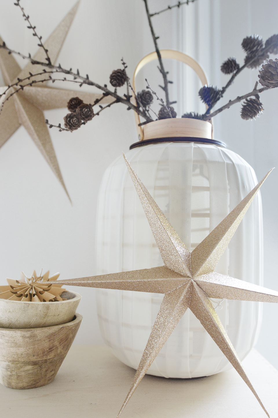 Gold Sparkle Stars 2er-Set – Kaldma Interiors